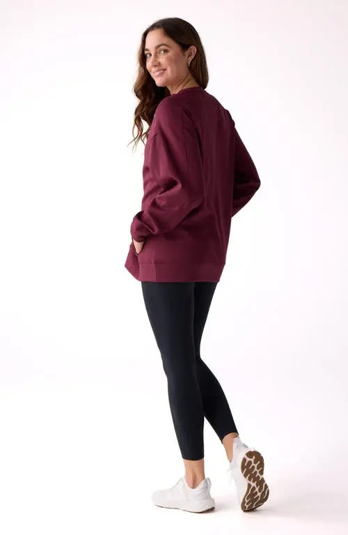 CENTERLINE ATHLETICS Après Crew Sweatshirt - Dark Currant