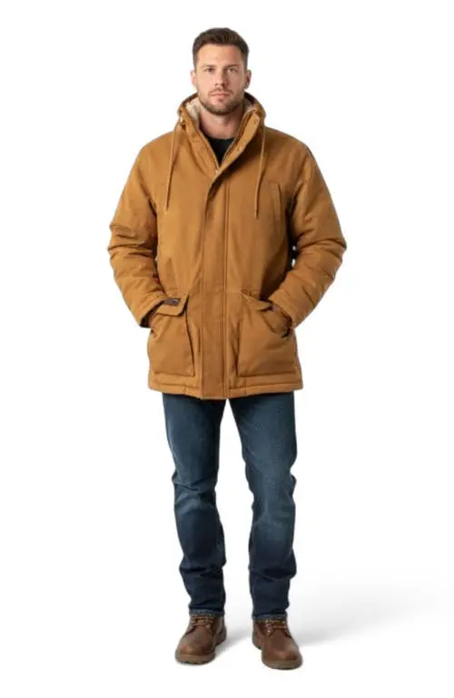 CANADA WEATHER GEAR Duck Canvas Parka - Brown