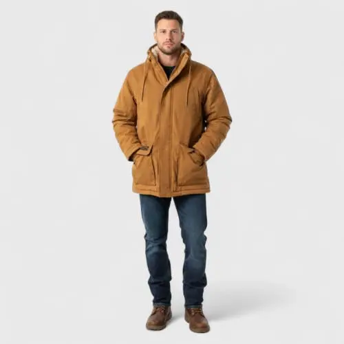 CANADA WEATHER GEAR Duck Canvas Parka - Brown