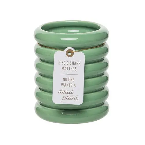 TOTALEE GIFT Size & Shape Matters Planter Ceramic