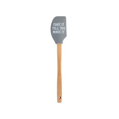 TOTALEE GIFT Cake It Till You Make It Gray Spatula Rubber - Grey