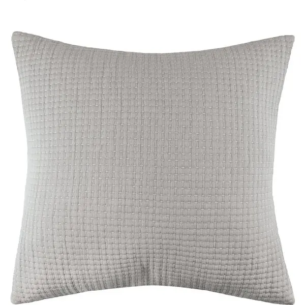 ELISABETH YORK Lida Ash 100% Cotton Sham 26" X 26 - Gray