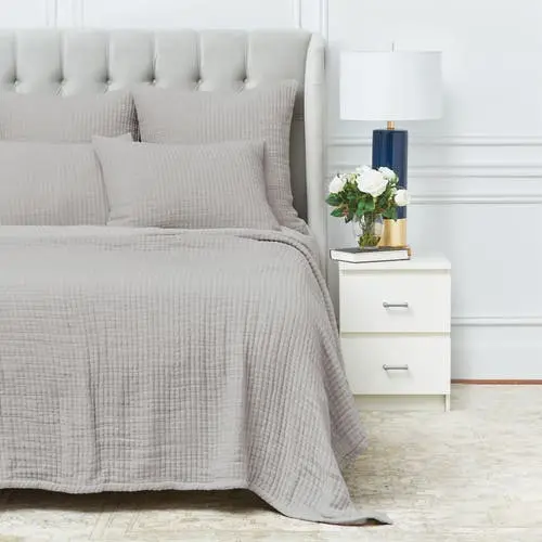 ELISABETH YORK Lida Ash 100% Cotton Sham 26" X 26