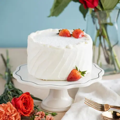 TOTALEE GIFT Eat Cake First Cer Pedestal Ceramic