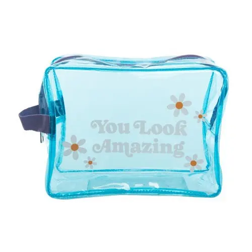 Totalee Gift You Look Amazing Clear Travel Bag - Blue