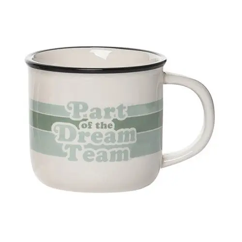 Totalee Gift Part Of The Dream Team Retro Mug Ceramic White 16 Oz