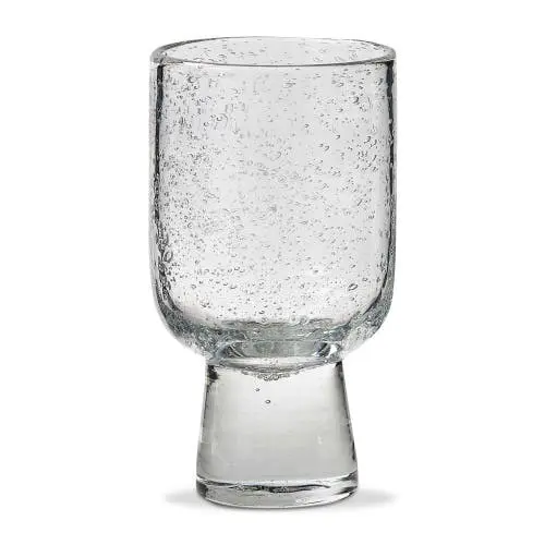 TAG Bubble Glass Footed Drinking Glasses10oz Set