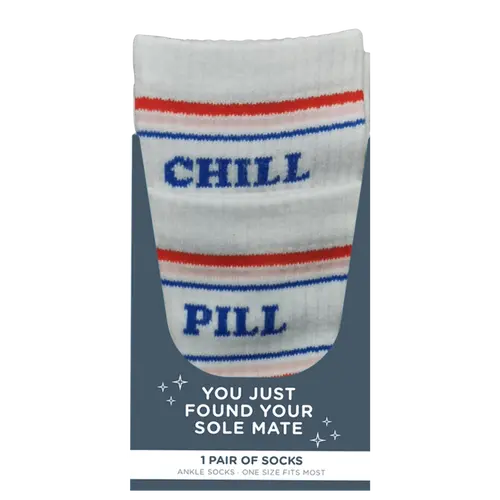 TOTALEE GIFT Chill/pill Ankle Socks
