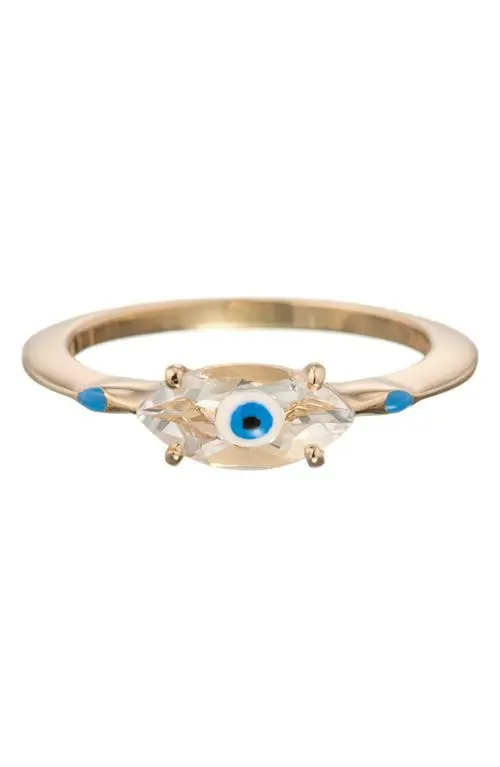 Bea Bongiasca Big Eye Gemstone Ring - Clear