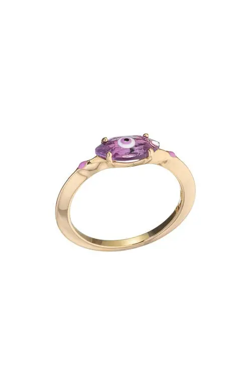 Bea Bongiasca Big Eye Gemstone Ring - Light Purple
