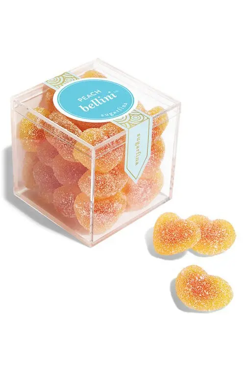 SUGARFINA Peach Bellini Gummy Candy Cube - None