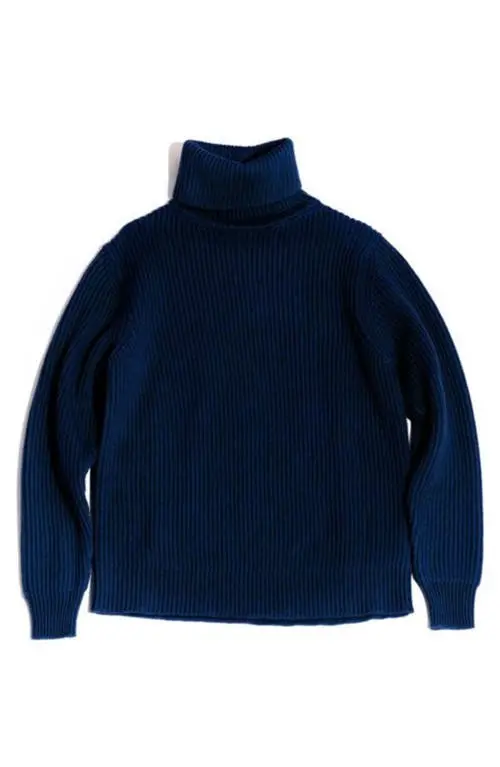 FORTELA Vittorio High Neck Sweater - Blue