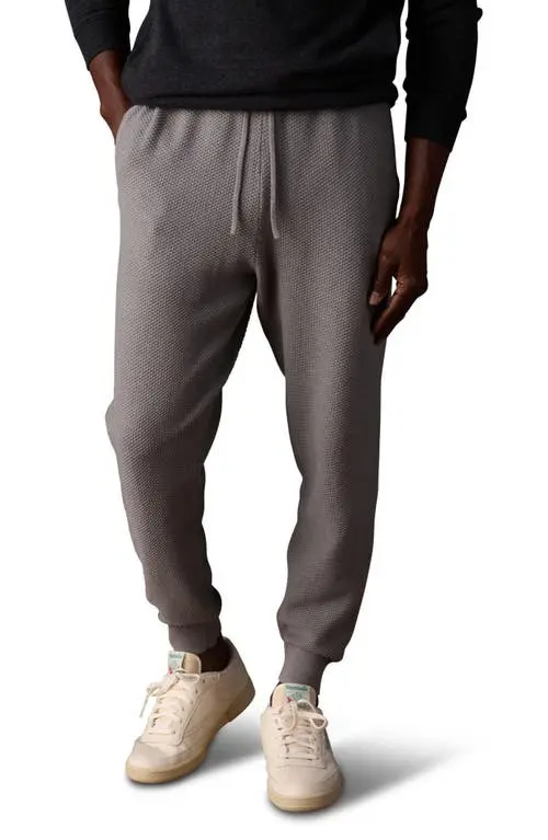 THE NORMAL BRAND Textured Cotton Blend Joggers - Greystone