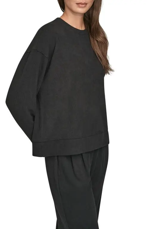 Donna Karan New York Crewneck Drop Shoulder Sweatshirt