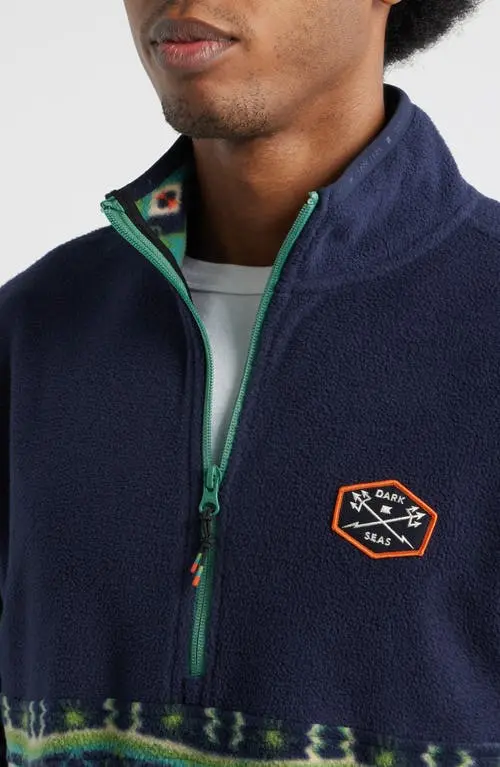 DARK SEAS Walter Fleece Quarter Zip Pullover