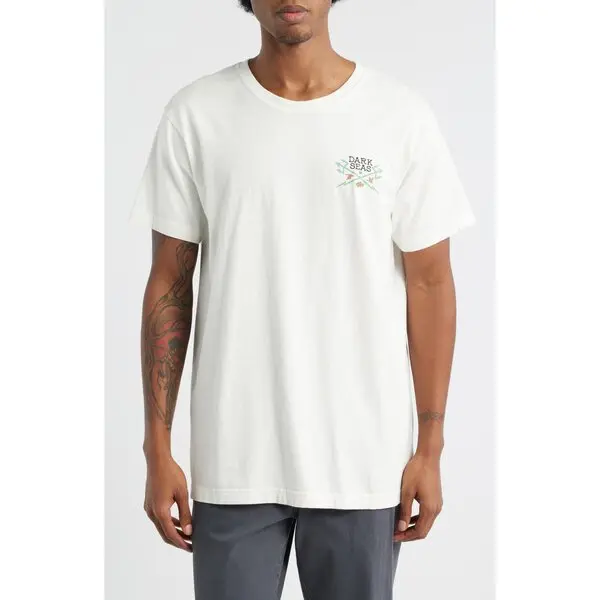 DARK SEAS Duck Blind Cotton Graphic T-shirt - Tofu