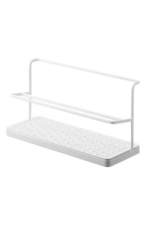 YAMAZAKI Countertop Bottle Drying Rack - White