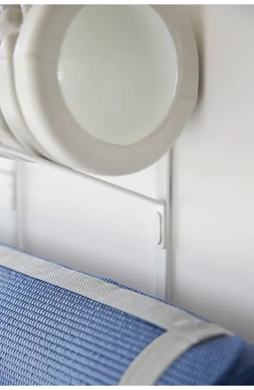 YAMAZAKI Fitness Equipment Storage Hanger - White