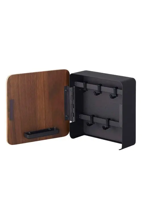 YAMAZAKI Magnetic Key Cabinet - Walnut