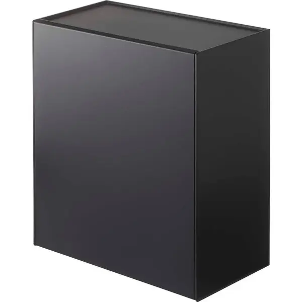 YAMAZAKI Wall Mounted Storage & Trash Bin - Black