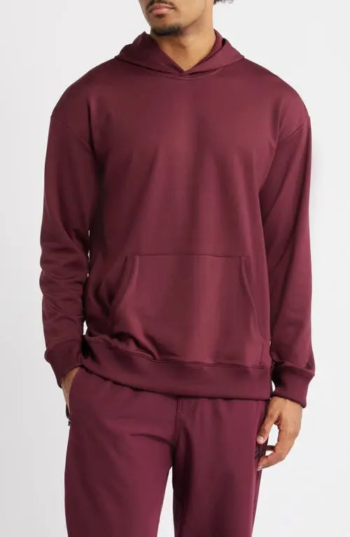 SANTO STUDIO Tempo Comfort Performance Hoodie - Merlot