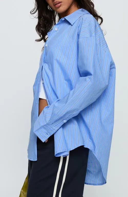 Princess Polly Kodhi Oversized Pinstripe Button-up Shirt