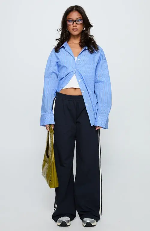 Princess Polly Kodhi Oversized Pinstripe Button-up Shirt