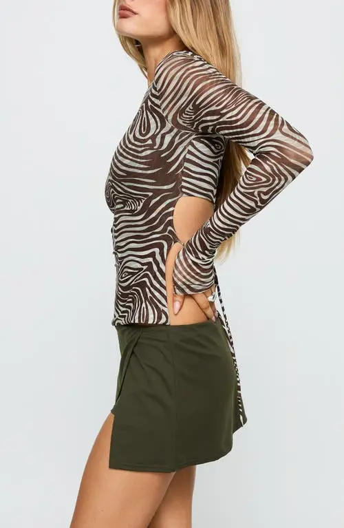 Princess Polly Faux Wrap Skort