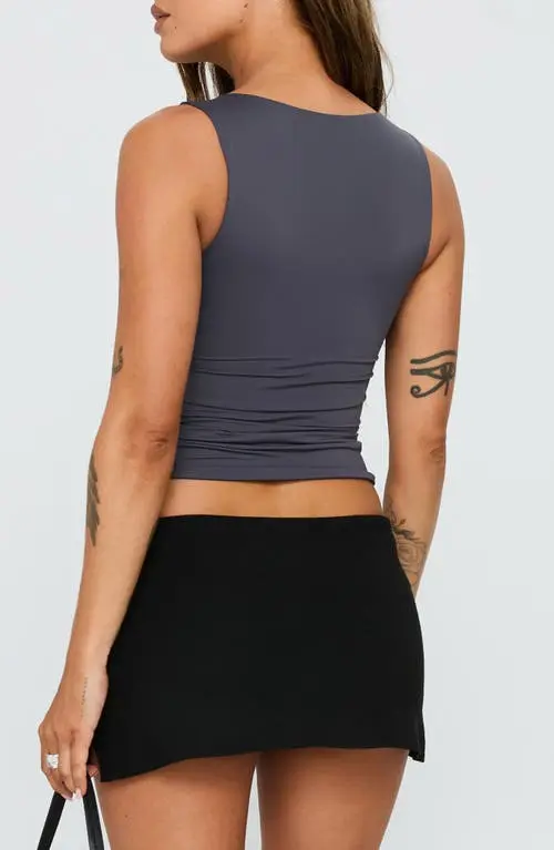 Princess Polly Azaire Twist Front Sleeveless Crop Top