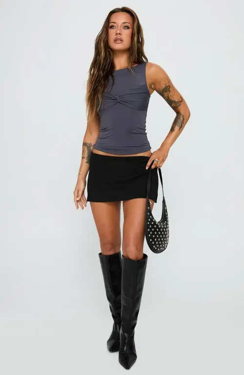 Princess Polly Azaire Twist Front Sleeveless Crop Top