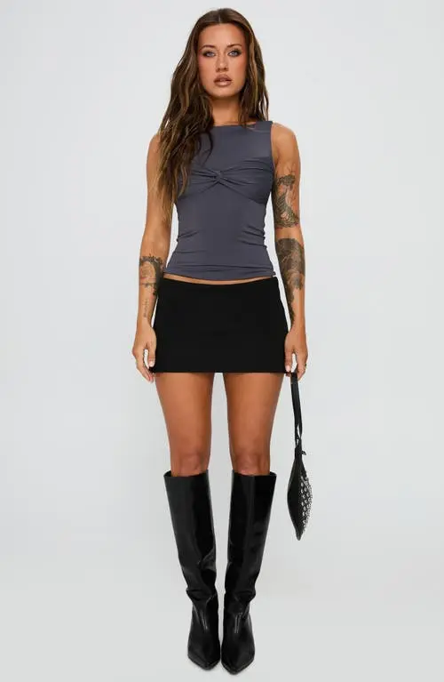 Princess Polly Azaire Twist Front Sleeveless Crop Top