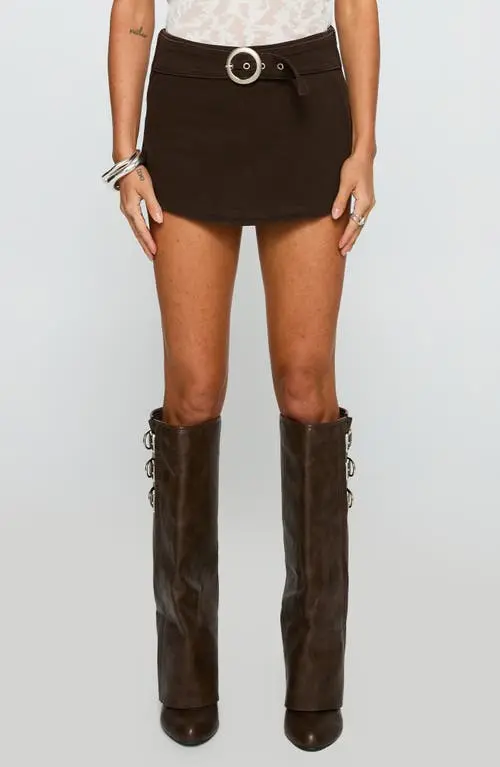 Princess Polly Rookie Belted Denim Skort