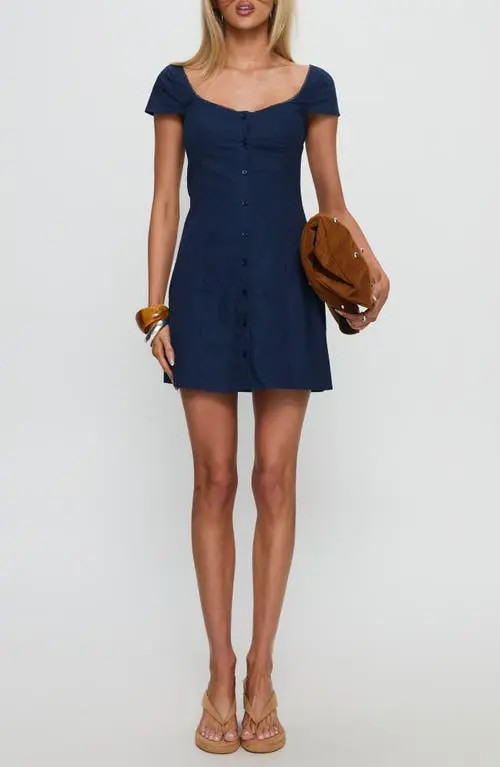 Princess Polly Marisella Scoop Neck Button-up Minidress