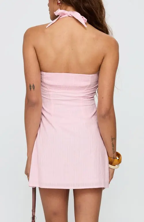 Princess Polly Isabetta Recycled Cotton Halter Minidress