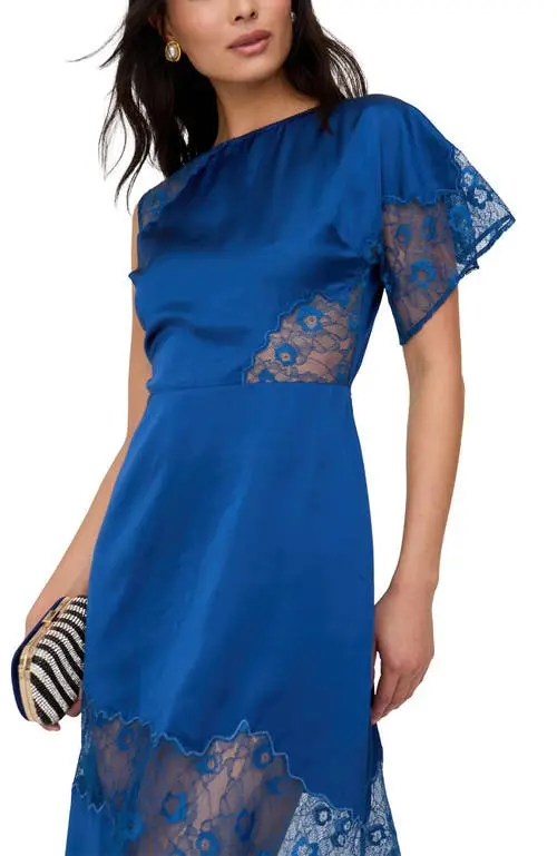 LILY AND LIONEL Selma Lace Insert Maxi Dress