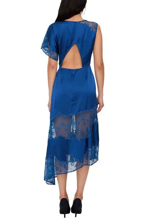 LILY AND LIONEL Selma Lace Insert Maxi Dress