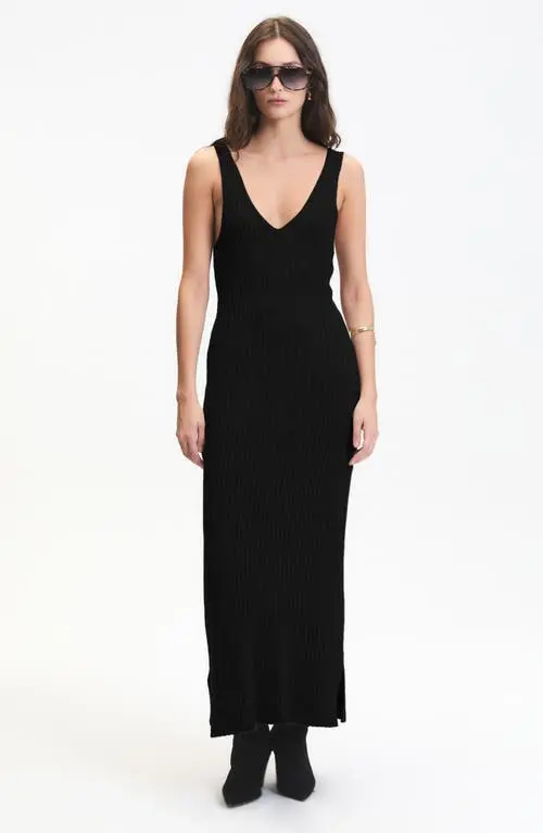 Deluc Knit Body-con Maxi Dress - Black
