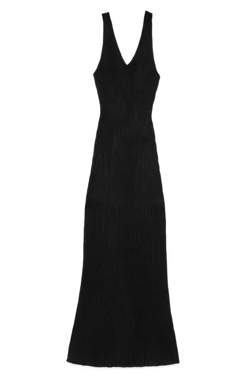 Deluc Knit Body-con Maxi Dress - Black