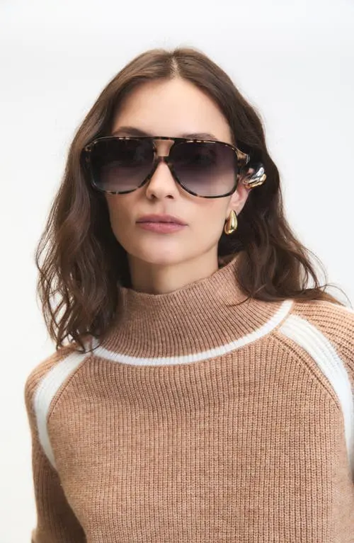 Deluc Shaker-stitch Turtleneck Sweater