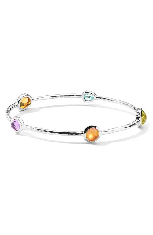 Ippolita Rock Candy Five-stone Bangle Bracelet - Silver