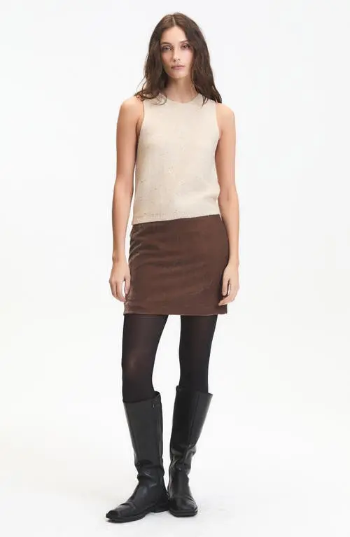 Deluc Sleeveless Sequin-accented Sweater - Sand
