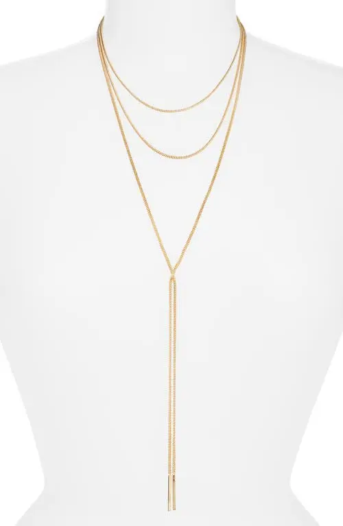 Nordstrom Snake Chain Layered Y-necklace - Gold