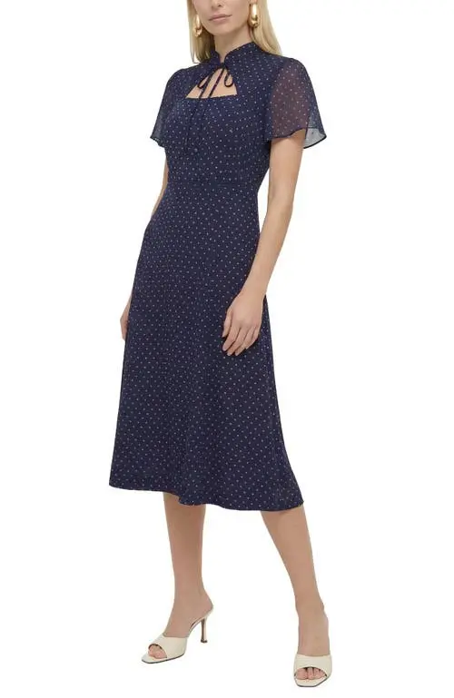 LILY AND LIONEL Primrose Midi Dress - Navy