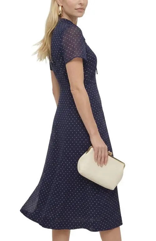 LILY AND LIONEL Primrose Midi Dress - Navy