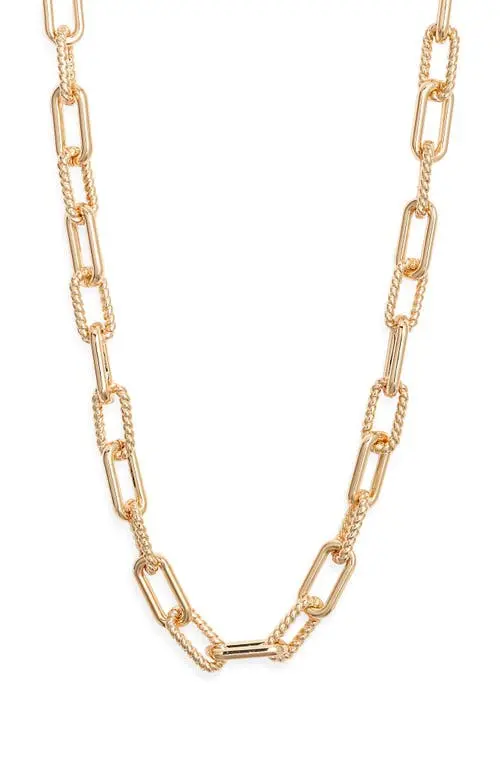 Nordstrom Textured Chain Link Necklace - Gold