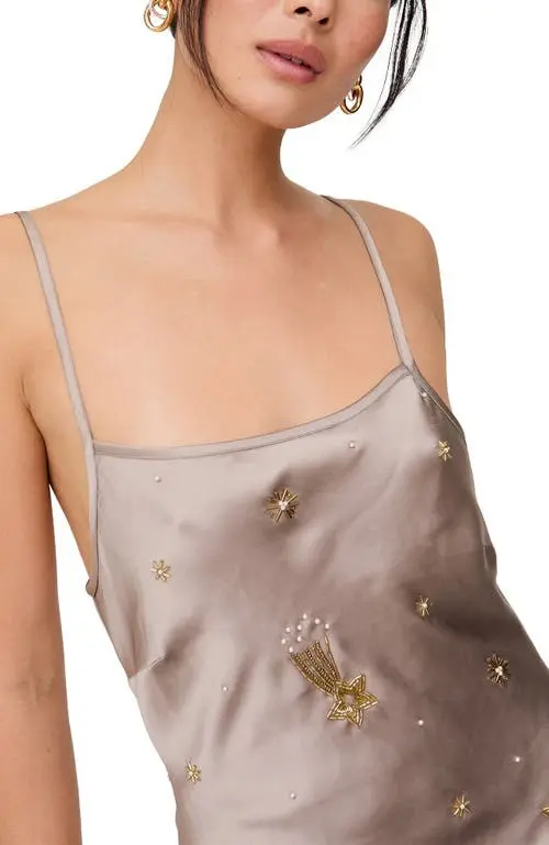 LILY AND LIONEL Starburst Embellished Maxi Dress