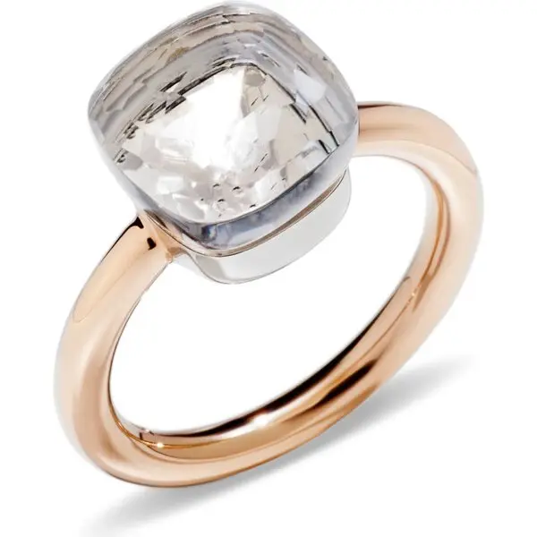 Pomellato Nudo Classic Ring - Rose Gold/white Topaz