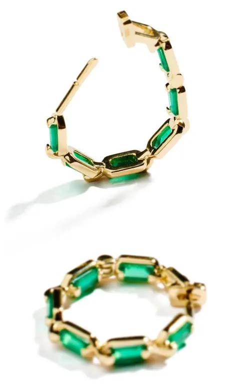 LITO FINE JEWELRY Generosity Agate Hoop Earrings