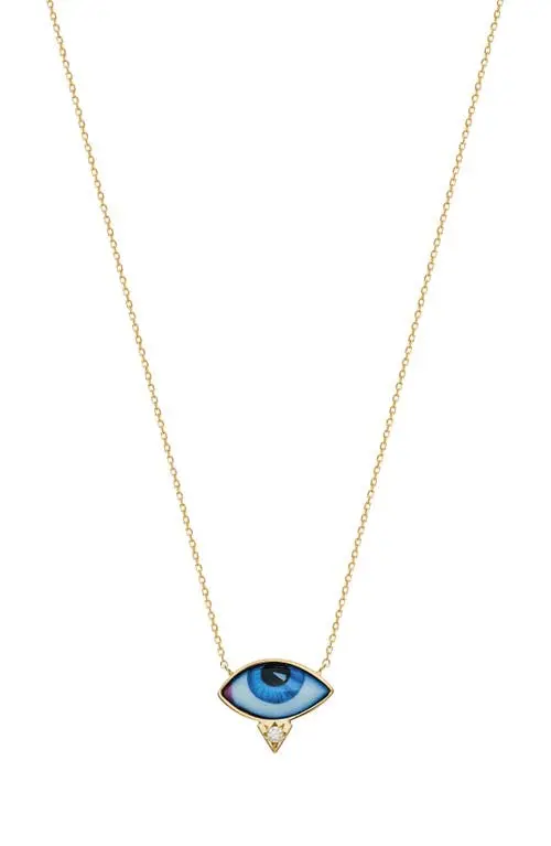 LITO FINE JEWELRY Petit Bleu Diamond Eye Pendant Necklace - Blue