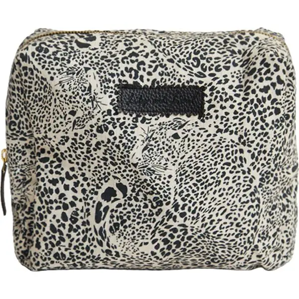 LILY AND LIONEL Linen Print Wash Bag - Neutral
